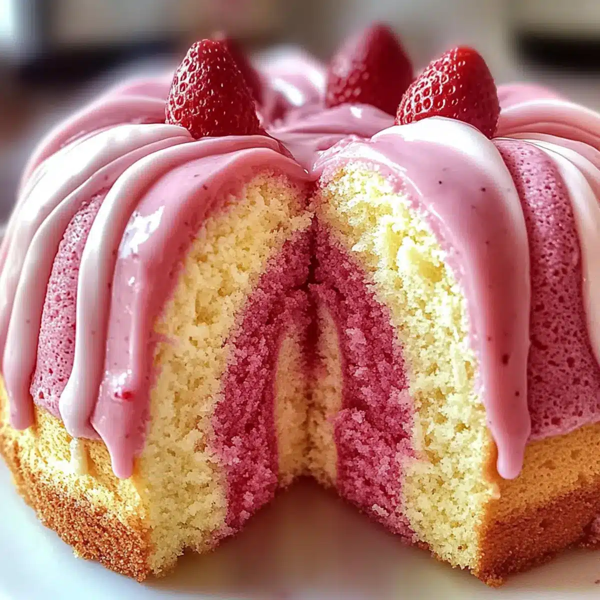 Strawberry Milkshake Pound Cake Recipe for Sweet Nostalgia - Fork Flicker