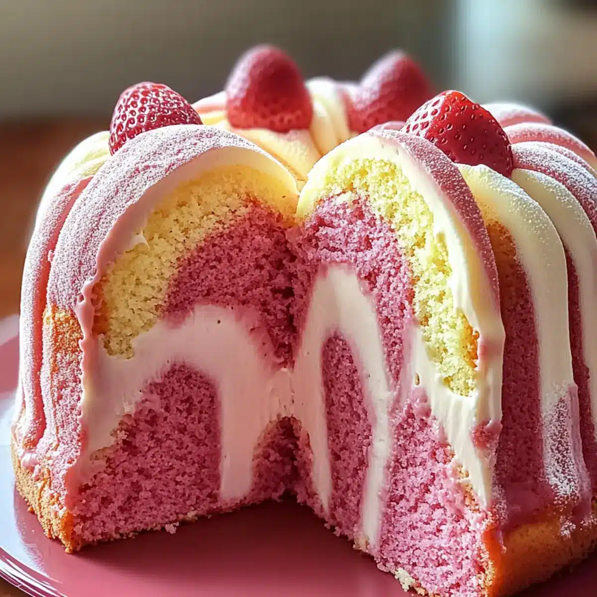 Strawberry Milkshake Pound Cake Recipe for Sweet Nostalgia - Fork Flicker